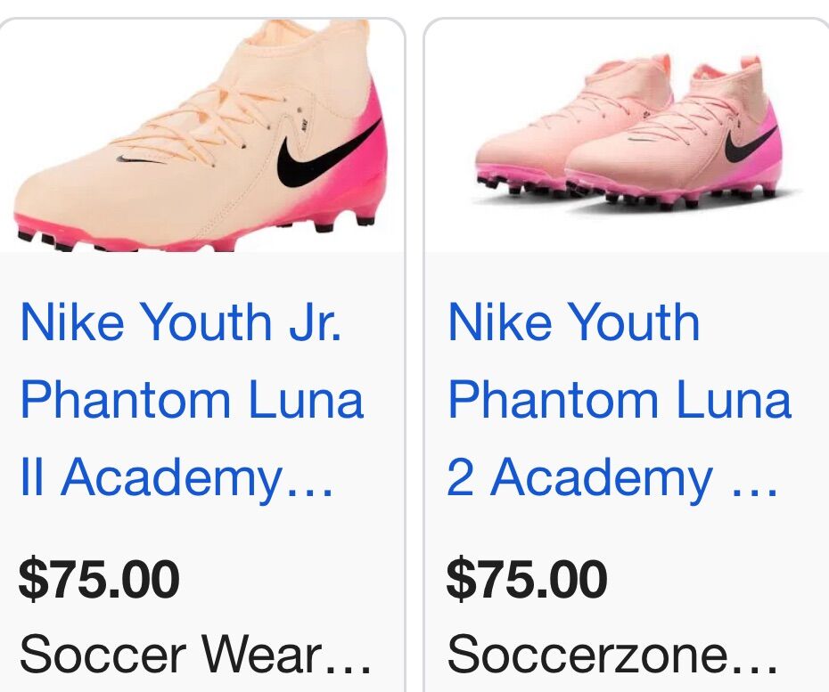 Nike Phantom Luna II Academy Soccer Cleats Size 2Y | Boy's Shoes | KSL ...