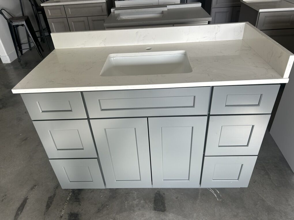 48 Inch Gray Vanity Quartz Countertop | Bathroom | KSL Classifieds