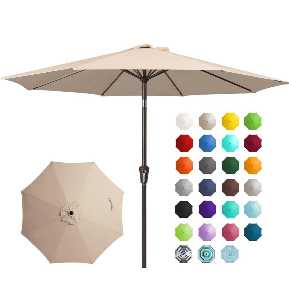 9FT Outdoor Patio Umbrella - Beige | Patio Furniture and Grills | KSL ...