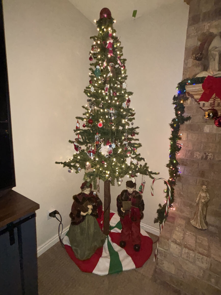 7 ft Slim Pre-Lit Christmas Trees – White Lights – NEW (Open Box) – 2 ...