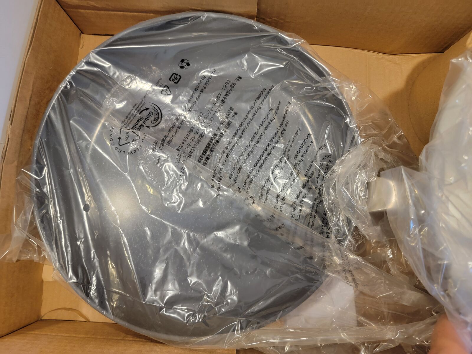 New in Box Crate & Barrel EvenCook Ceramic Grey Nonstick 12" Fry Pan ...