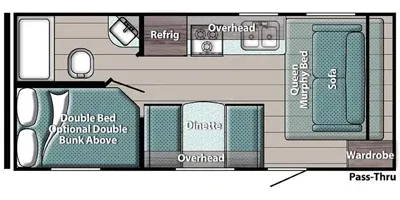 2022 Gulf Stream Amerilite Double Bunk House/Queen Murphy Bed Trailer ...
