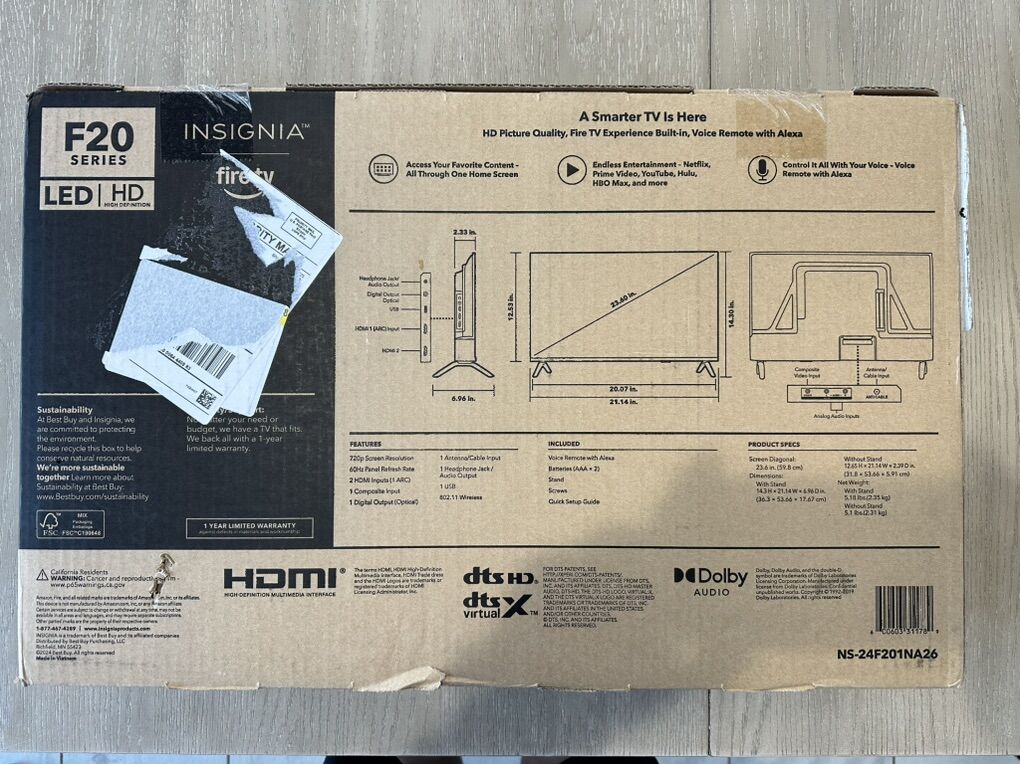 New 24 Insignia Smart TV | Televisions | KSL Classifieds