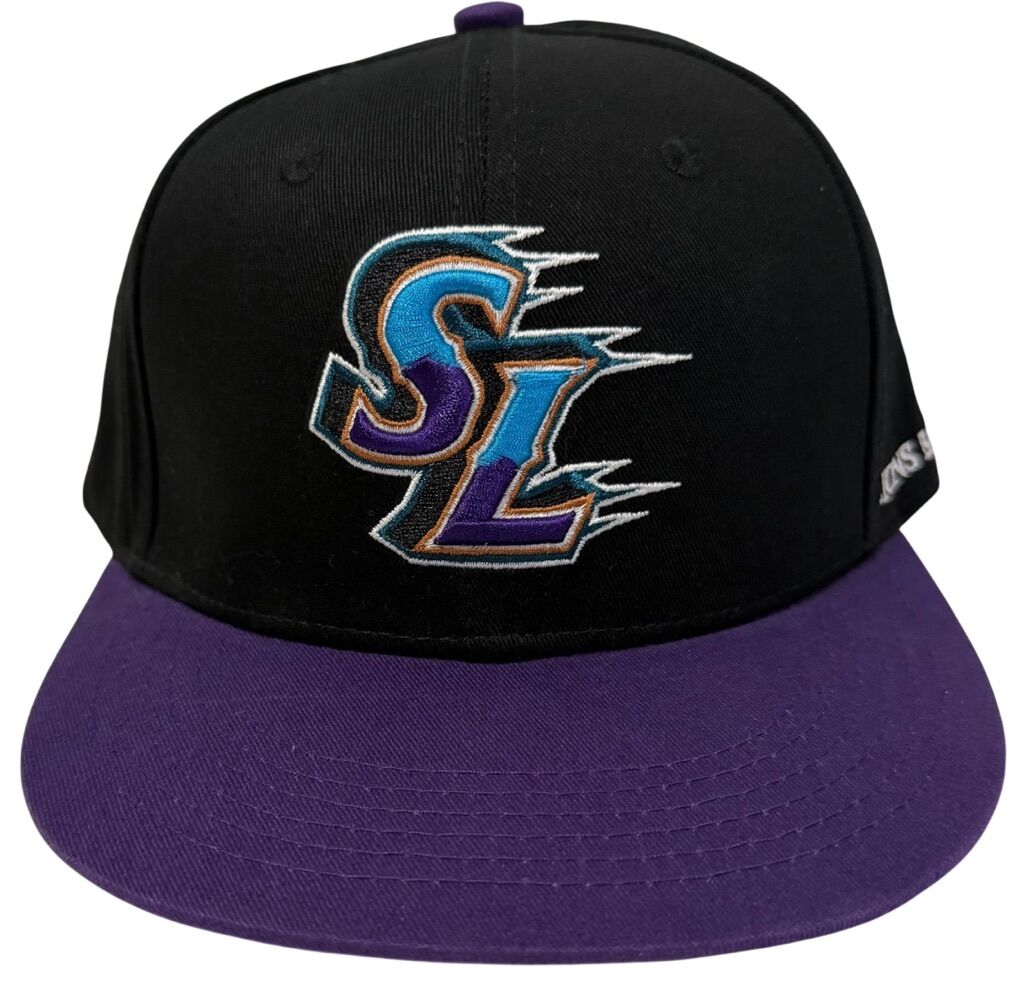 UT Jazz Retro SLC Logo Print Flat Brim Snapback | Men's Clothing | KSL ...