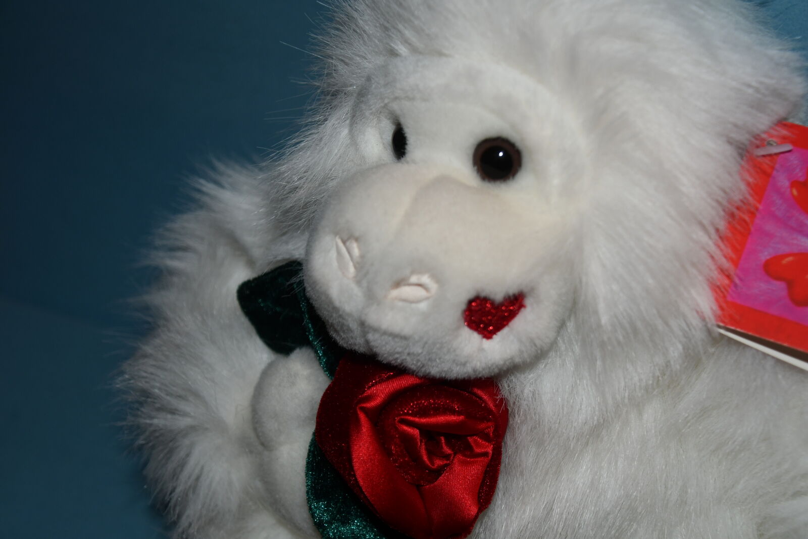 NWT VALENTINE MONKEY WITH ROSE ~ STUFFED ANIMAL ~ 10" SITTING ~ CUTE ...