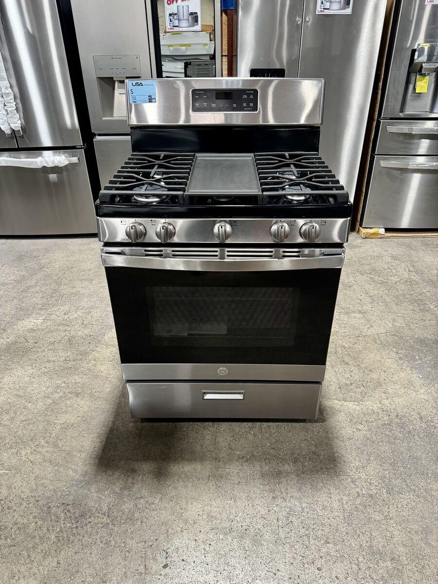 GE GAS STAINLESS STEEL RANGE WITH STEAM CLEAN | Stoves, Ranges and ...
