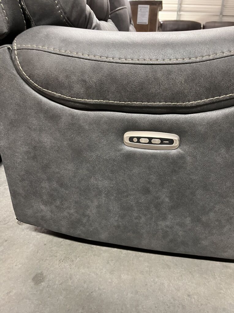 BRAND NEW! Full Power Adjust Gray Sofa And Lovesea | Couches and ...