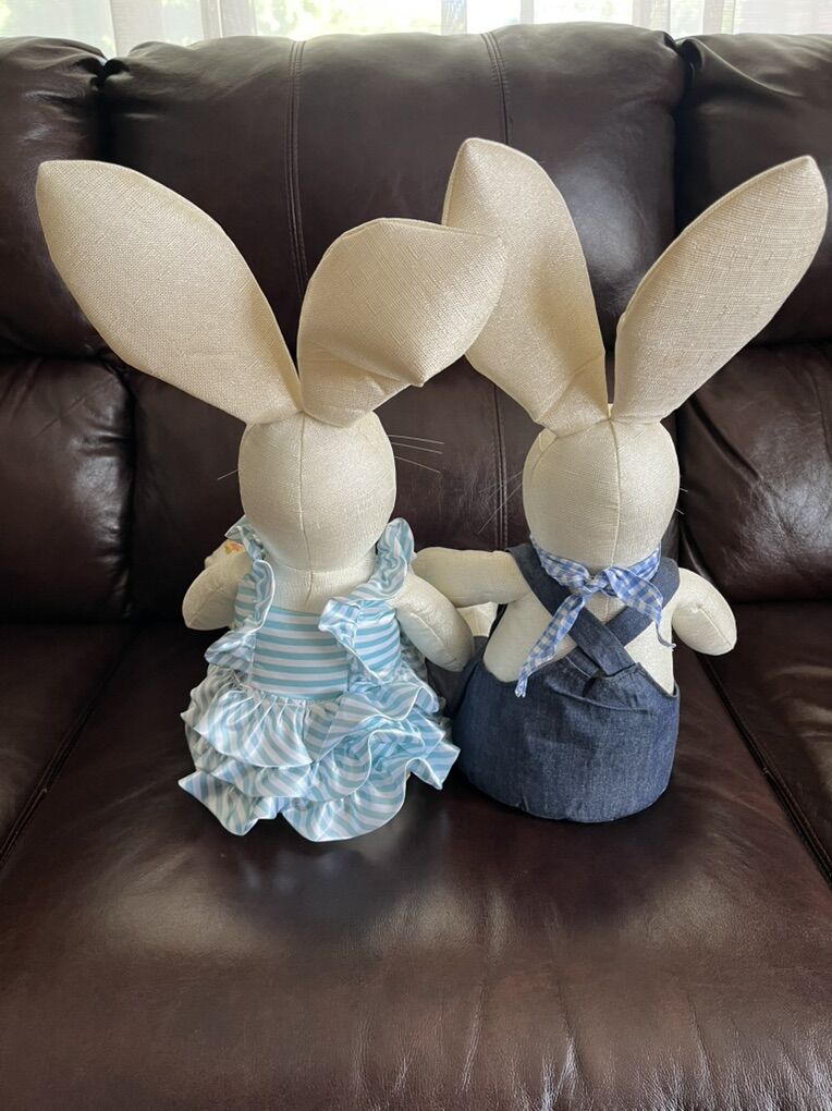 Super Cute Large, Decorative, Fun and Fancy Pair of Rabbits | Other ...