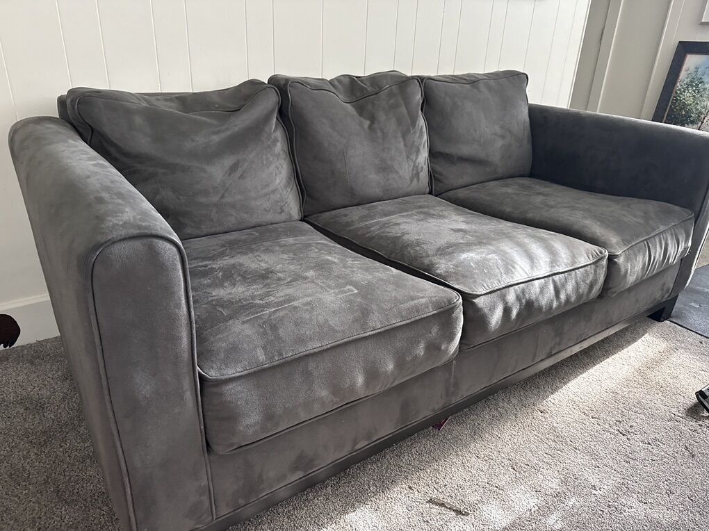 Microfiber Couch/ Down FIlled!!! Amazing | Couches and Loveseats ...