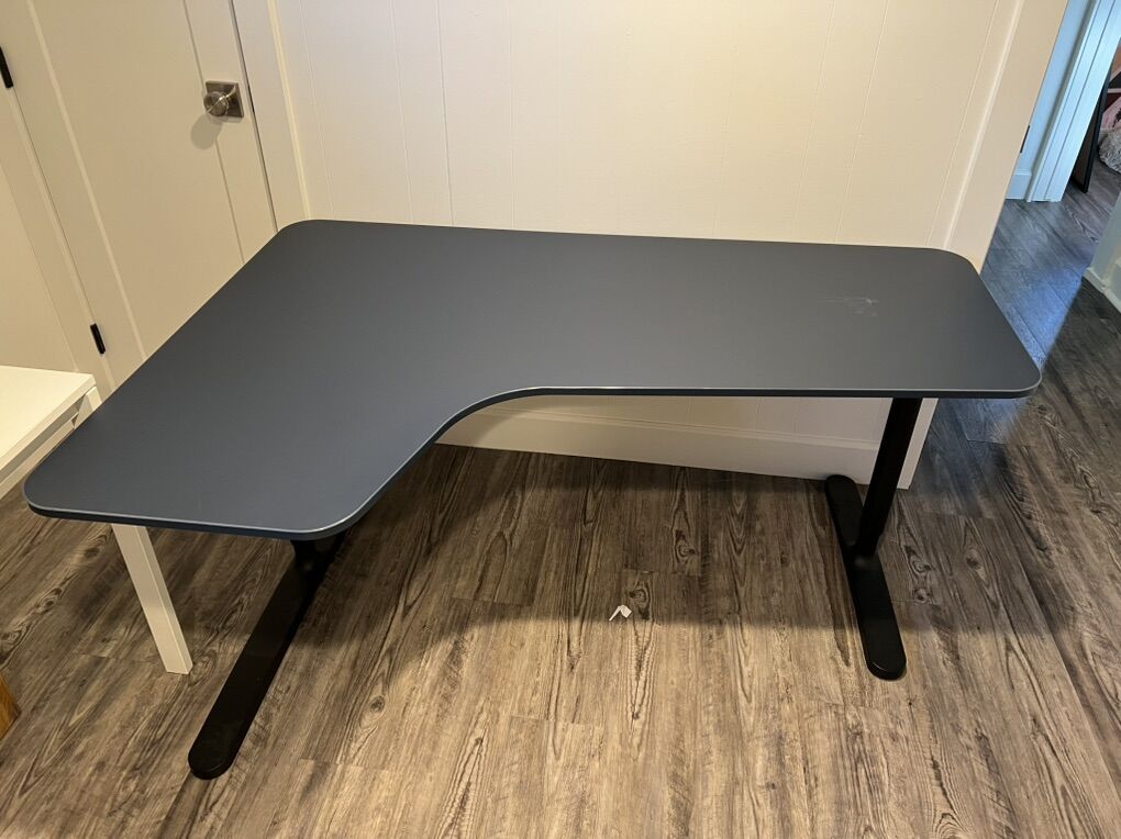 IKEA BEKANT Left-Corner Desk - 63 (Dark Blue) | Desks | KSL Classifieds