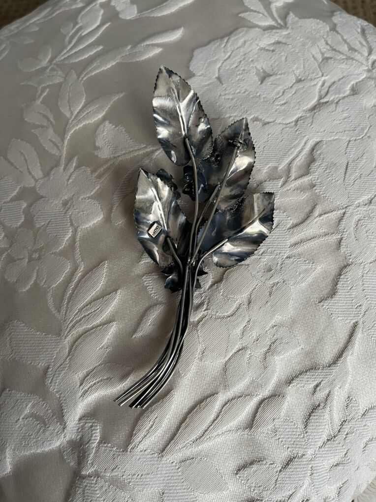 Large Sterling Silver Flower Pin - Early 1940's-Antique | Jewelry, Gems ...