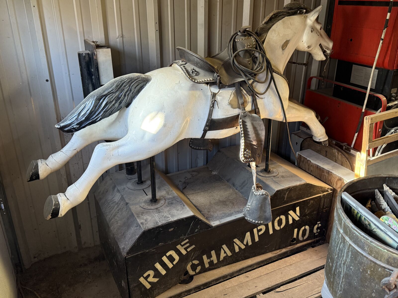 Vintage 1950s ‘Ride Champion’ Coin-Operated Pony Ride – Mid-Century ...