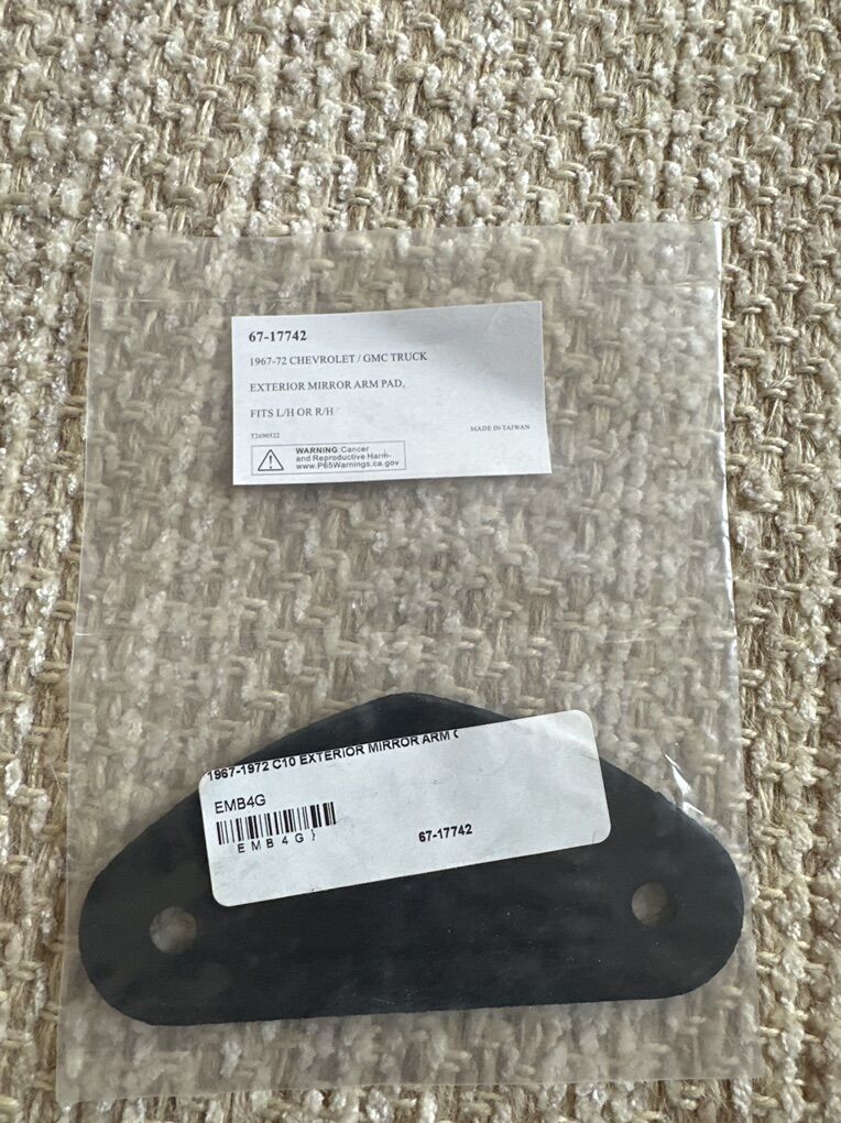 67-72 Chevy Truck Mirror Arm Pad | Auto Accessories | KSL Classifieds