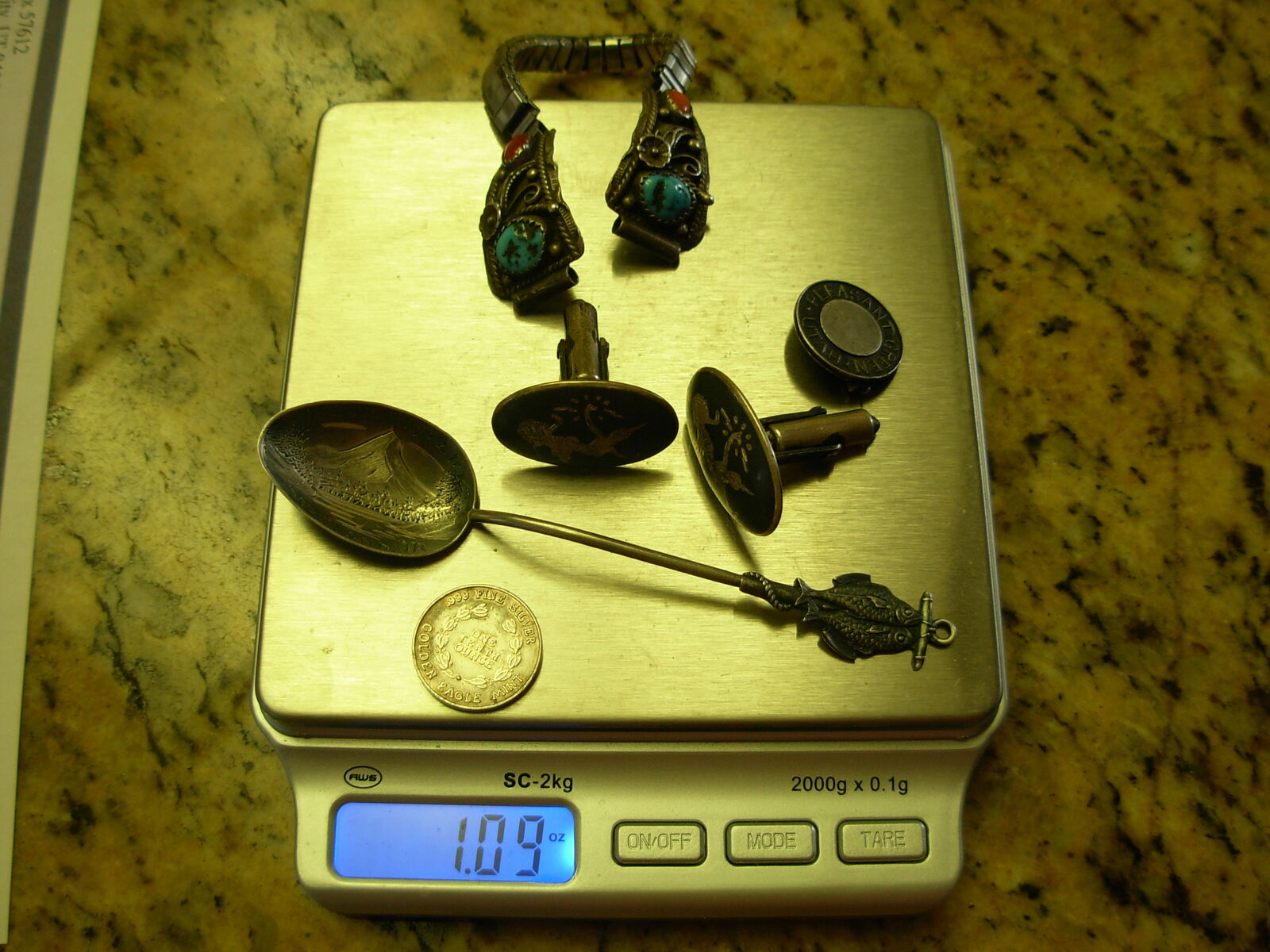 Ten Dollar Gaming Token with Sterling Center / Sterling Silver ...