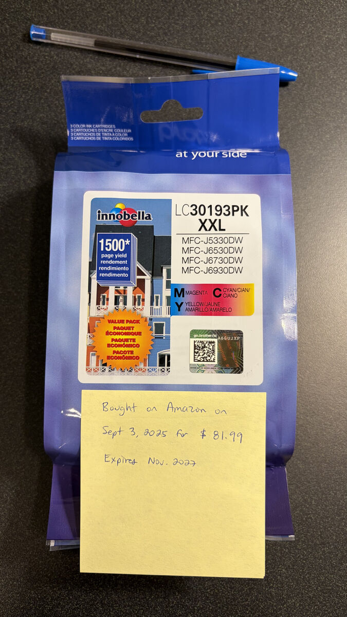 Brother innobella 3019 XXL Printer Ink Black & Color | Office Supplies ...