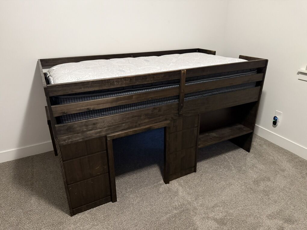 Max & Lily Loft Bed Twin Size, Solid Wood | Beds, Bed Frames | KSL ...