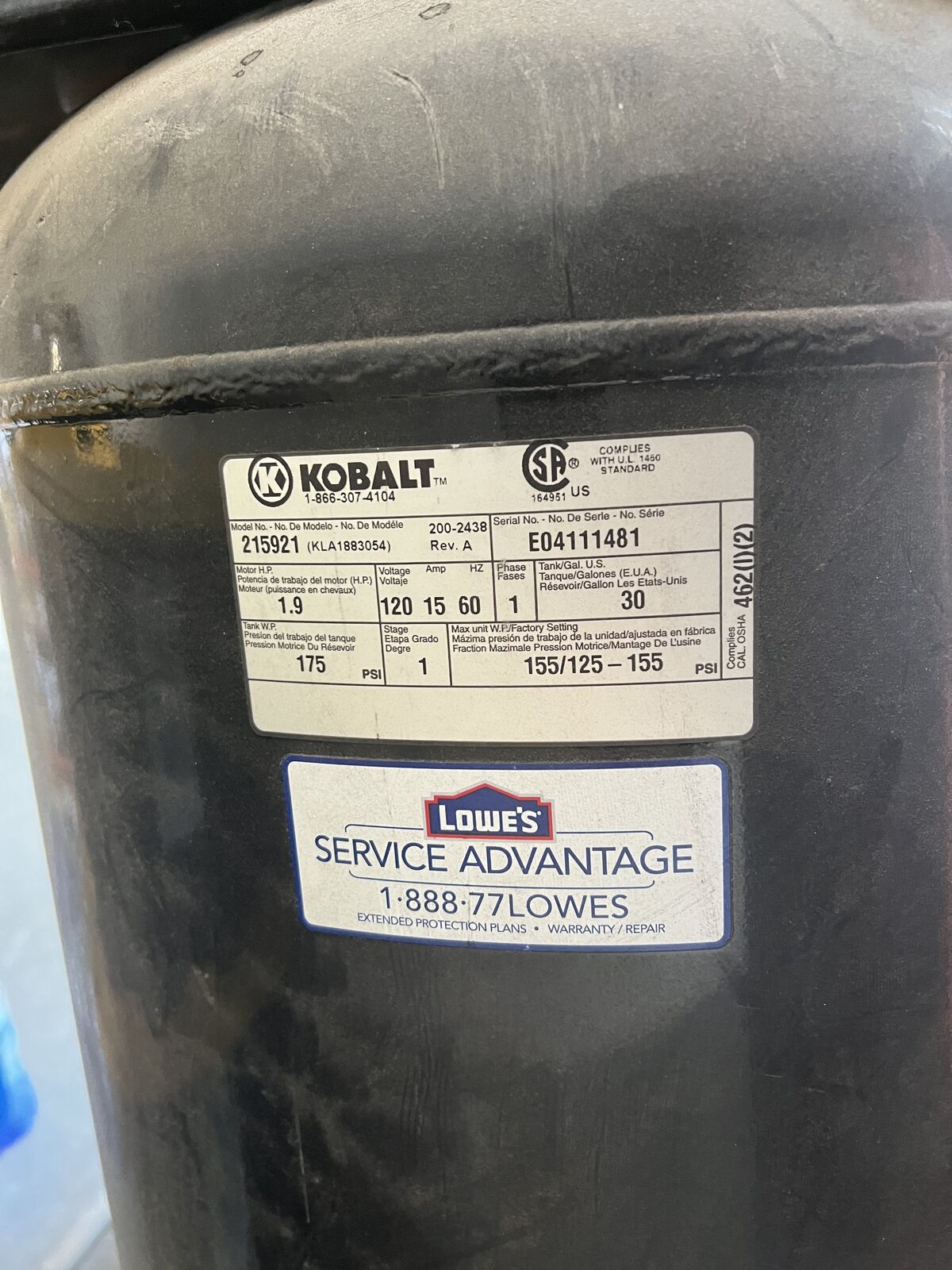 Kobalt Air Compressor 30 gallon | Air Compressors | KSL Classifieds