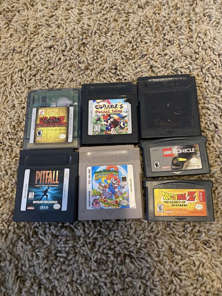 7 Gameboy And Gameboy Advance Games | Nintendo Games and Equipment ...