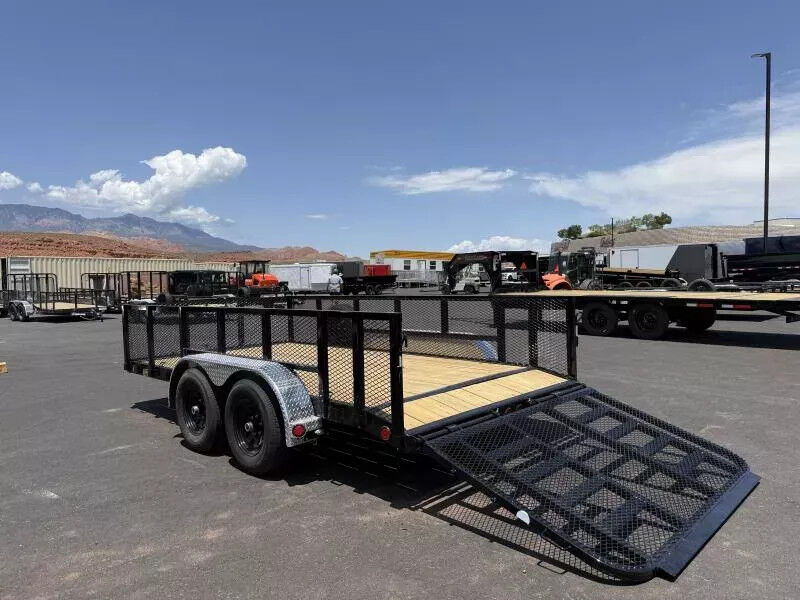 PJ Trailers 7X14 10K UL TANDEM CHANNEL LANDSCAPE Utility Trailer ...