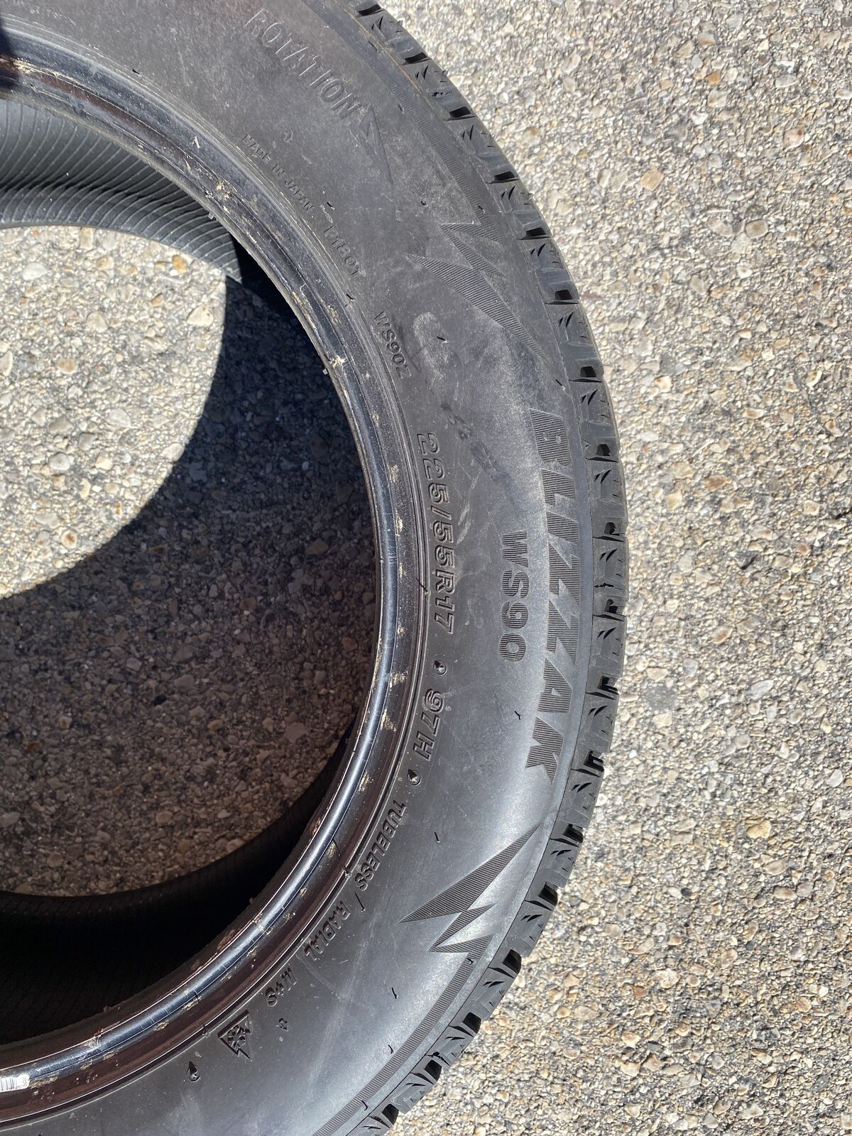 Bridgestone Blizzak WS90 Snow Tires (2011 Subaru Outback) - Like New ...