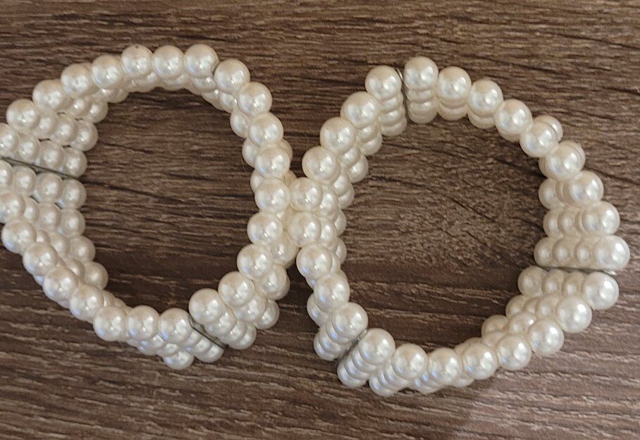 Women's Stretch Cuff Bracelet Soft White Imitation | Jewelry, Gems ...