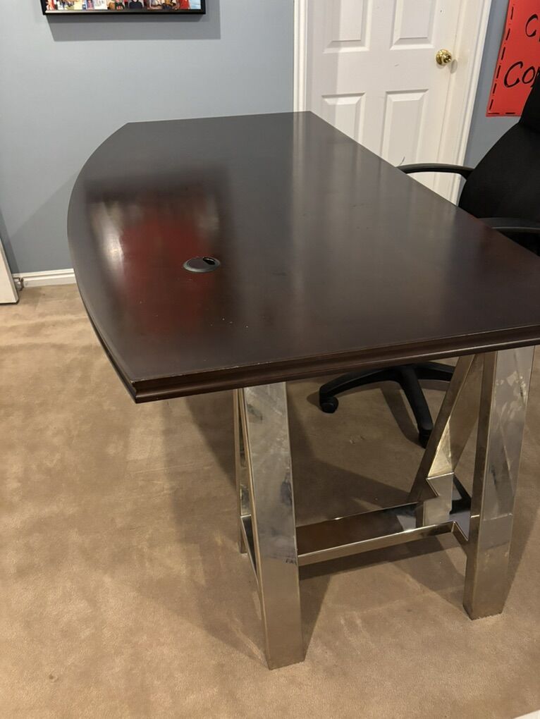 Desk With restoration Hardware legs | Office Furniture | KSL Classifieds