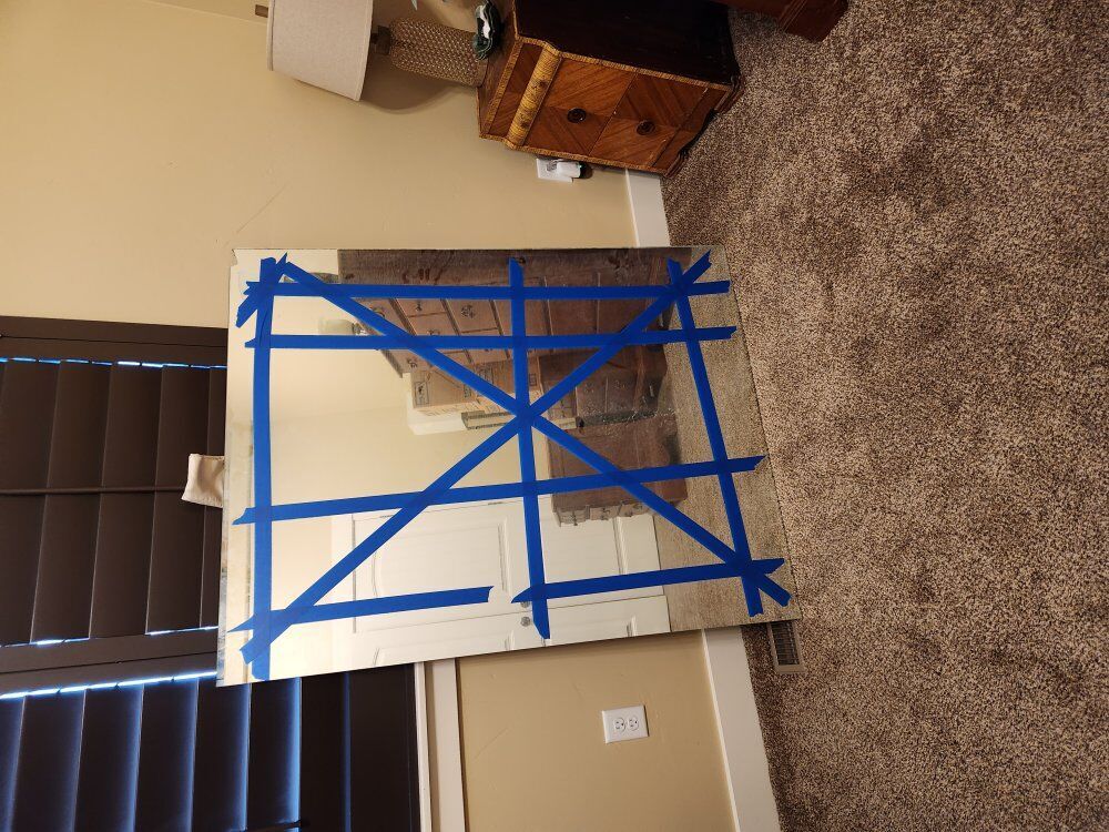 Large Glass Mirror with Corner Chip | Mirrors | KSL Classifieds