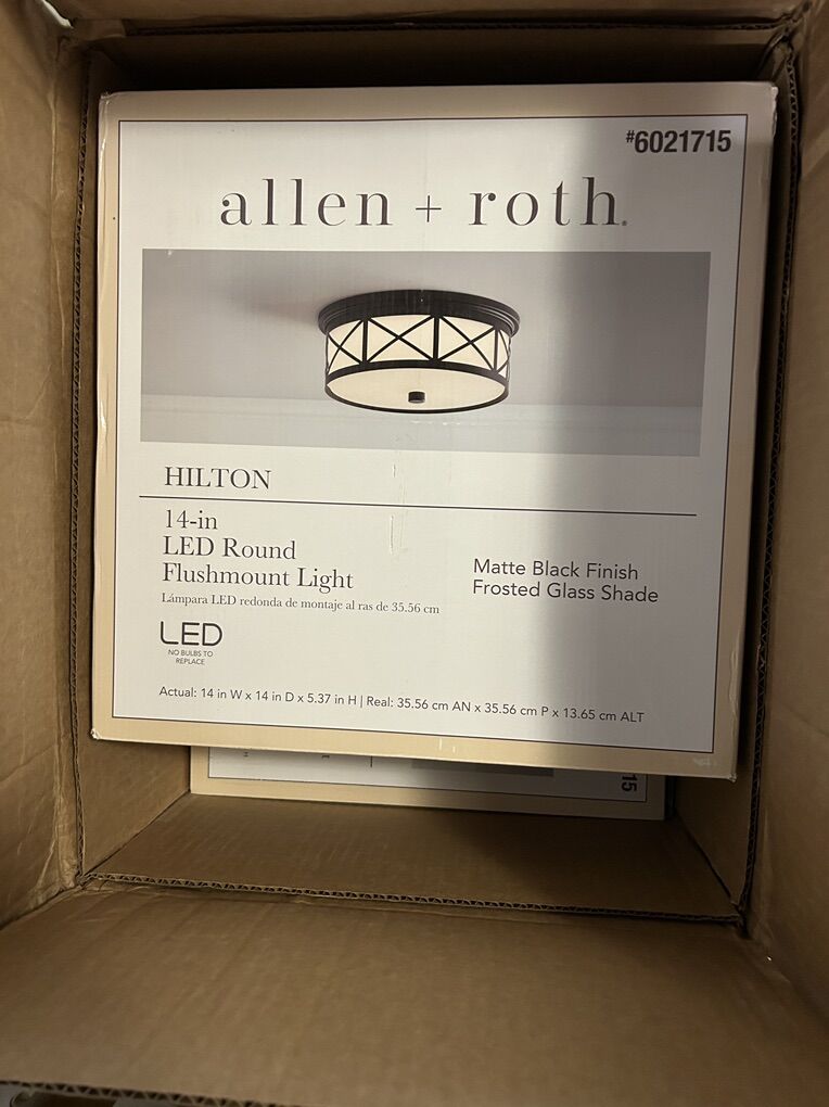 Allen + Roth - Hilton 14 LED Round Light | Light and Electrical ...