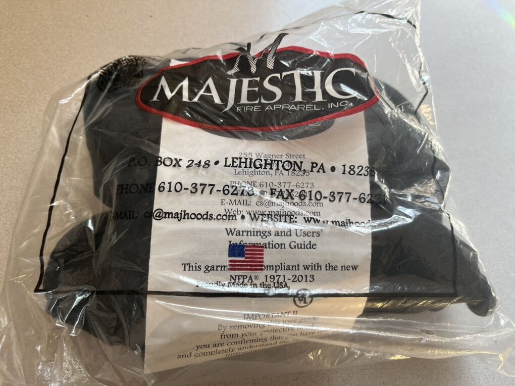 NEW! majestic firefighter hood black | Men's Clothing | KSL Classifieds