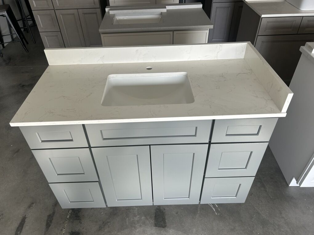 48 Inch Gray Vanity Quartz Countertop | Bathroom | KSL Classifieds