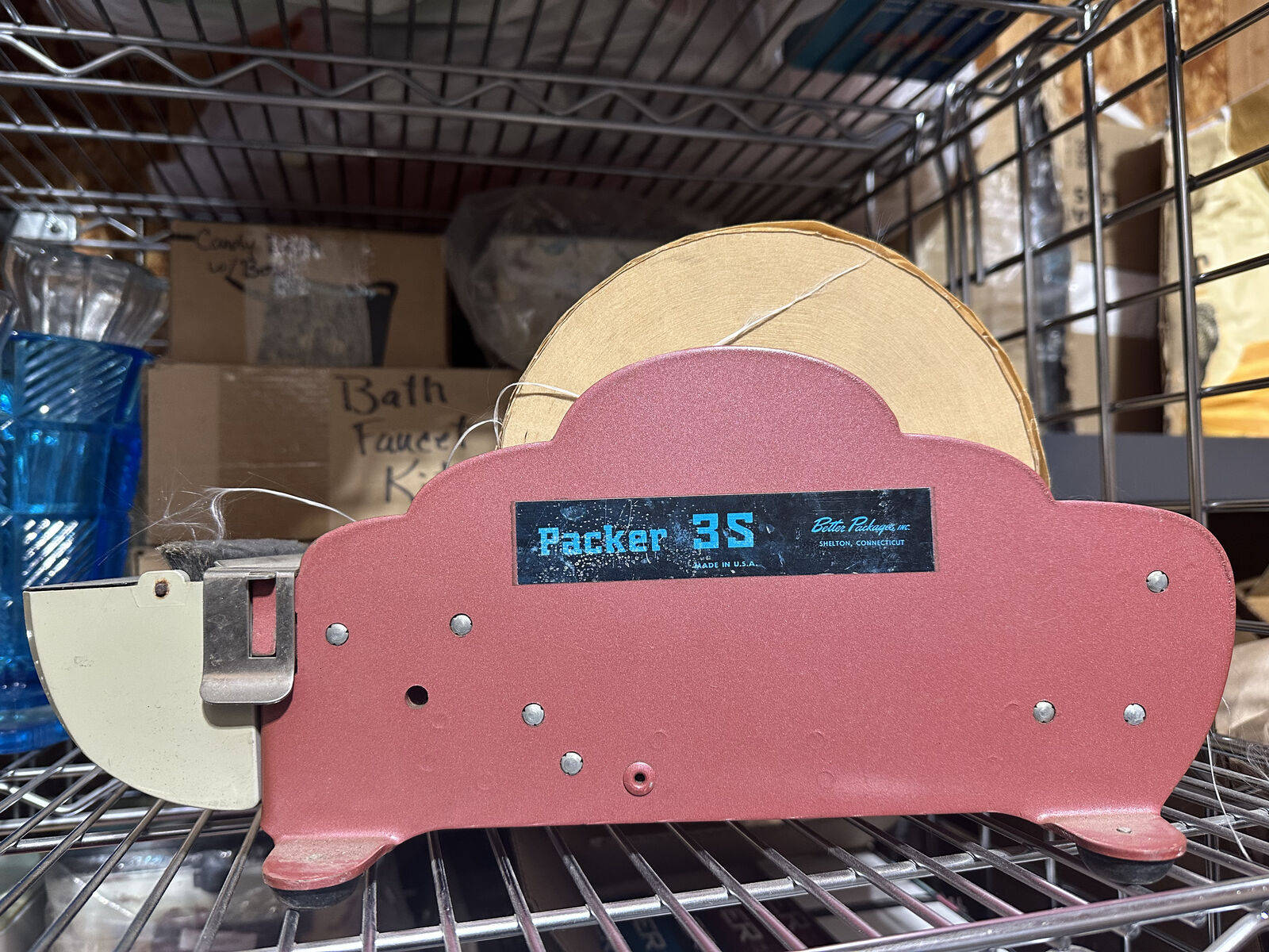 Vintage PACKER 3S Counter Boy Automatic Moistening Packing Tape ...