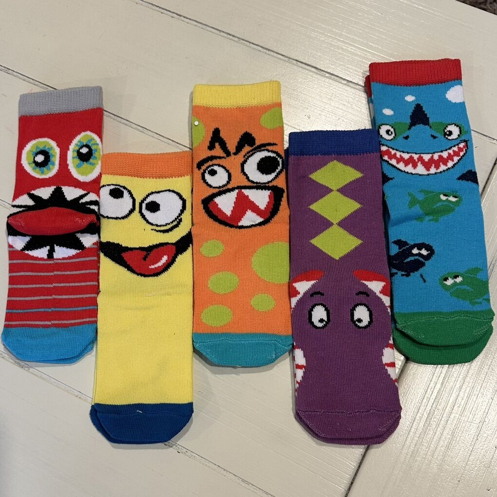 5 pairs of Crazy socks for toddlers, Silly Socks. | Boy's Clothing ...