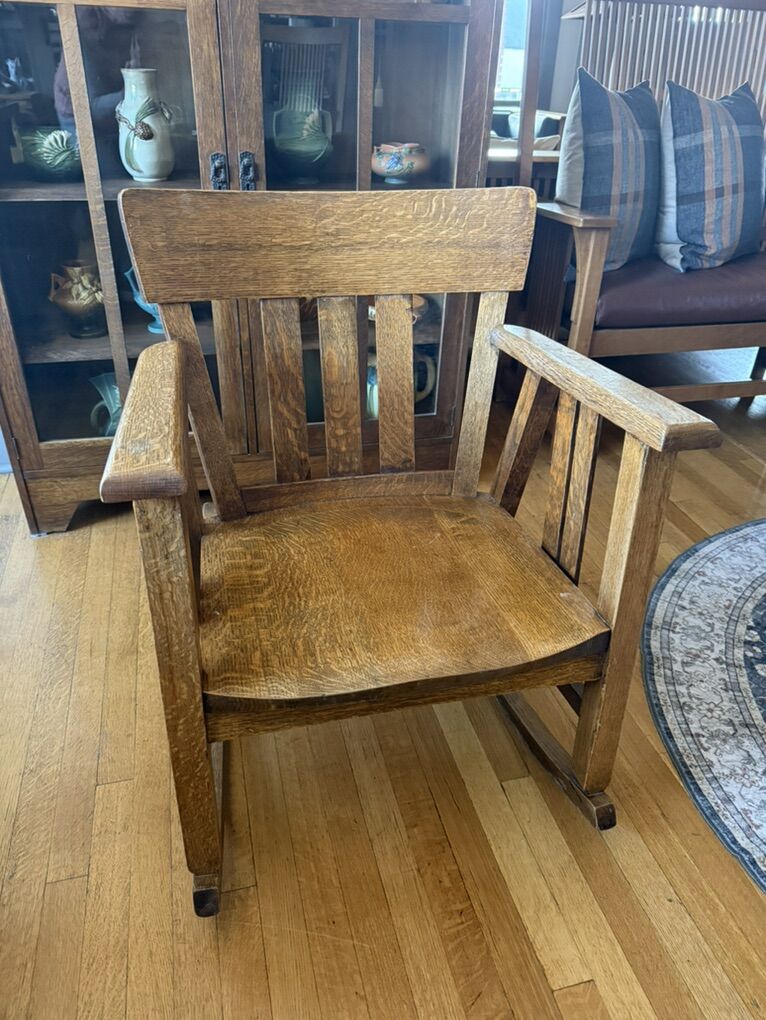Antique Arts & Crafts Oak Armchair - 1910-25 | Chairs | KSL Classifieds