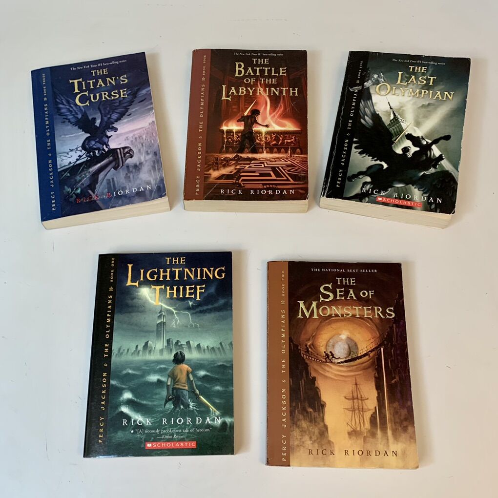 Percy Jackson And The Olympians Books 1-5 Softcove | Books: Children ...