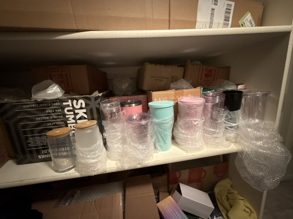 New Craft Supplies Lot - Tumblers, Glitter, Paint | Arts & Crafts | KSL ...