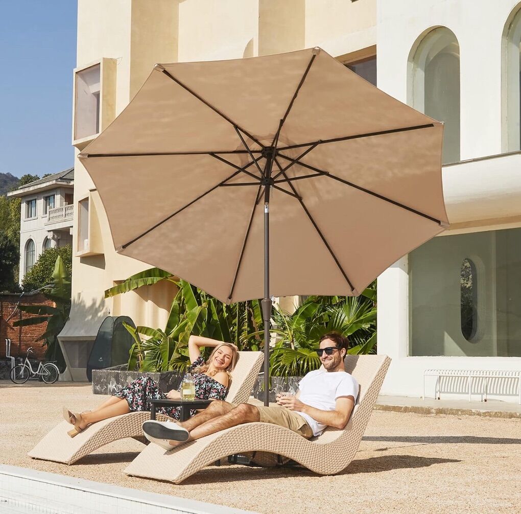 9FT Outdoor Patio Umbrella - Beige | Patio Furniture and Grills | KSL ...