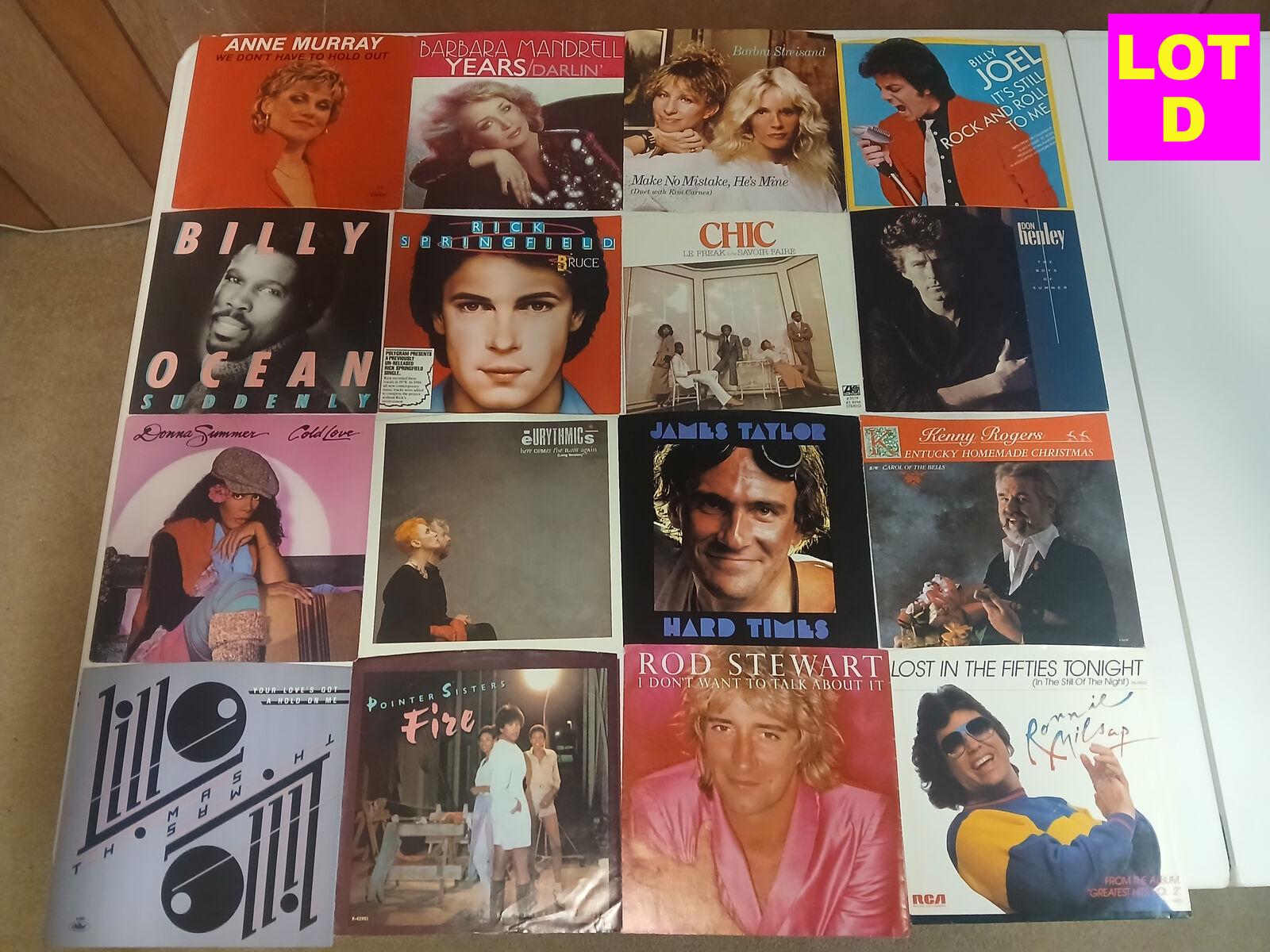 Lot of 16 EMPTY Picture Sleeve 45RPM 7" NO VINYL RECORD Art Craft ...