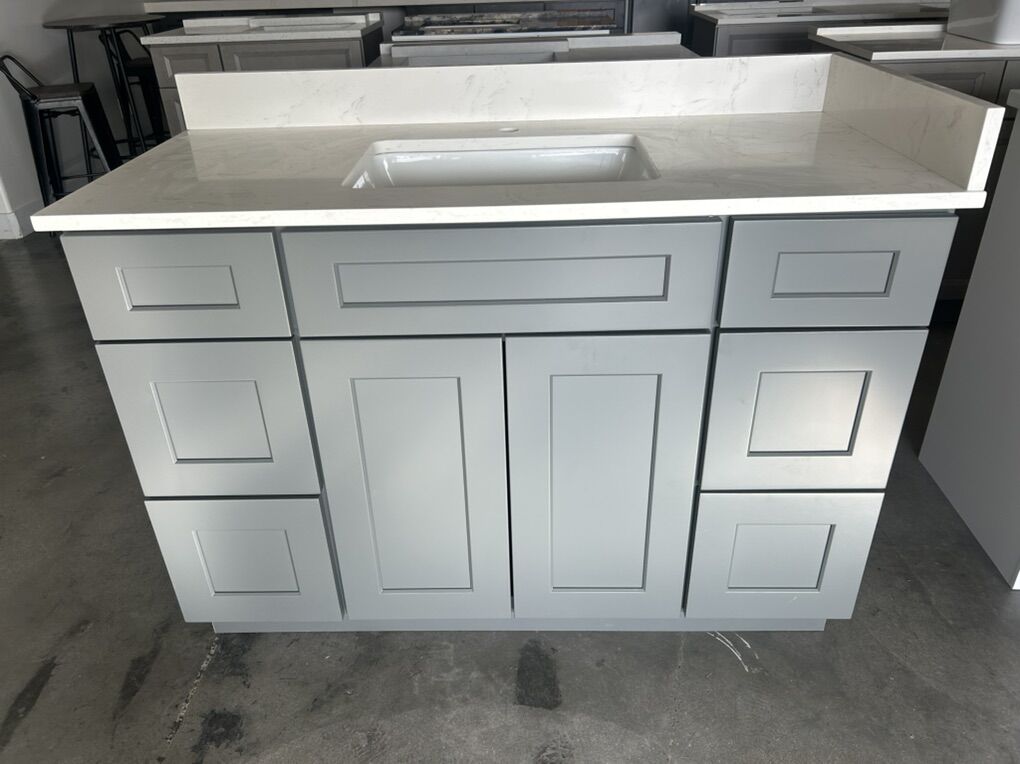 48 Inch Gray Vanity Quartz Countertop | Bathroom | KSL Classifieds