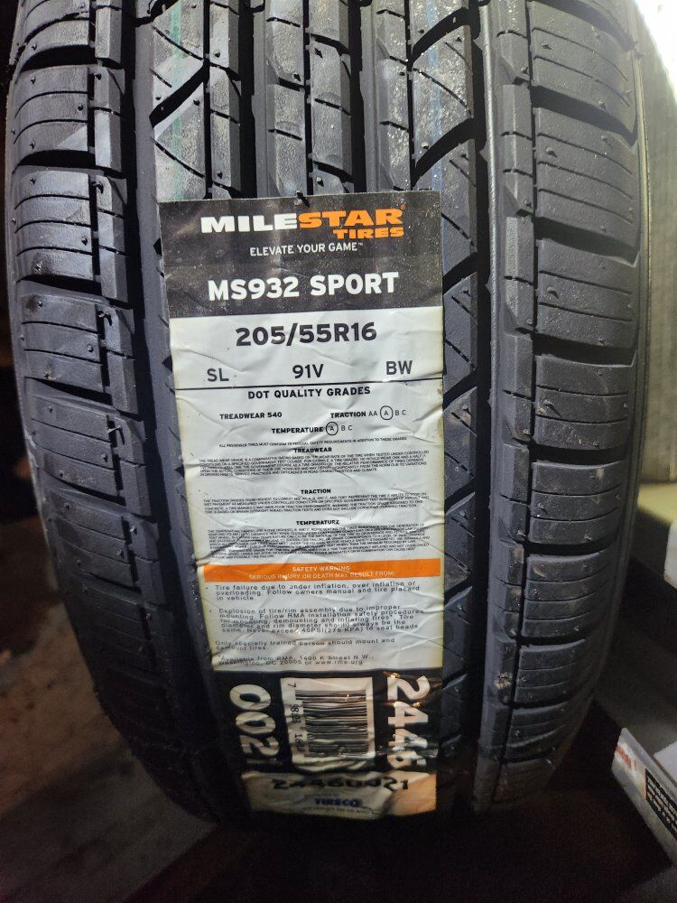 205/55r16 milestar ms932 sport | Wheels and Tires - Cars | KSL Classifieds