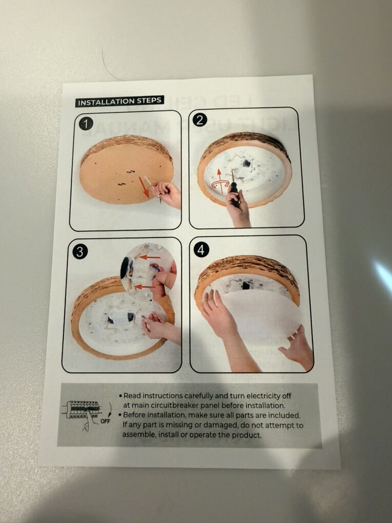 13 Round Stone Mount Ceiling Light | Light and Electrical Fixtures ...