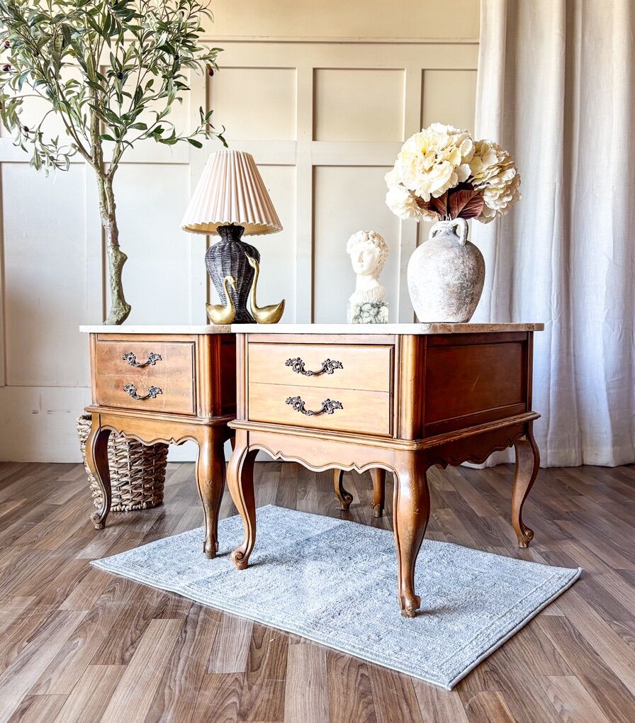 *FREE DELIVERY* Vintage French Mable Side Tables | Coffee Tables and ...