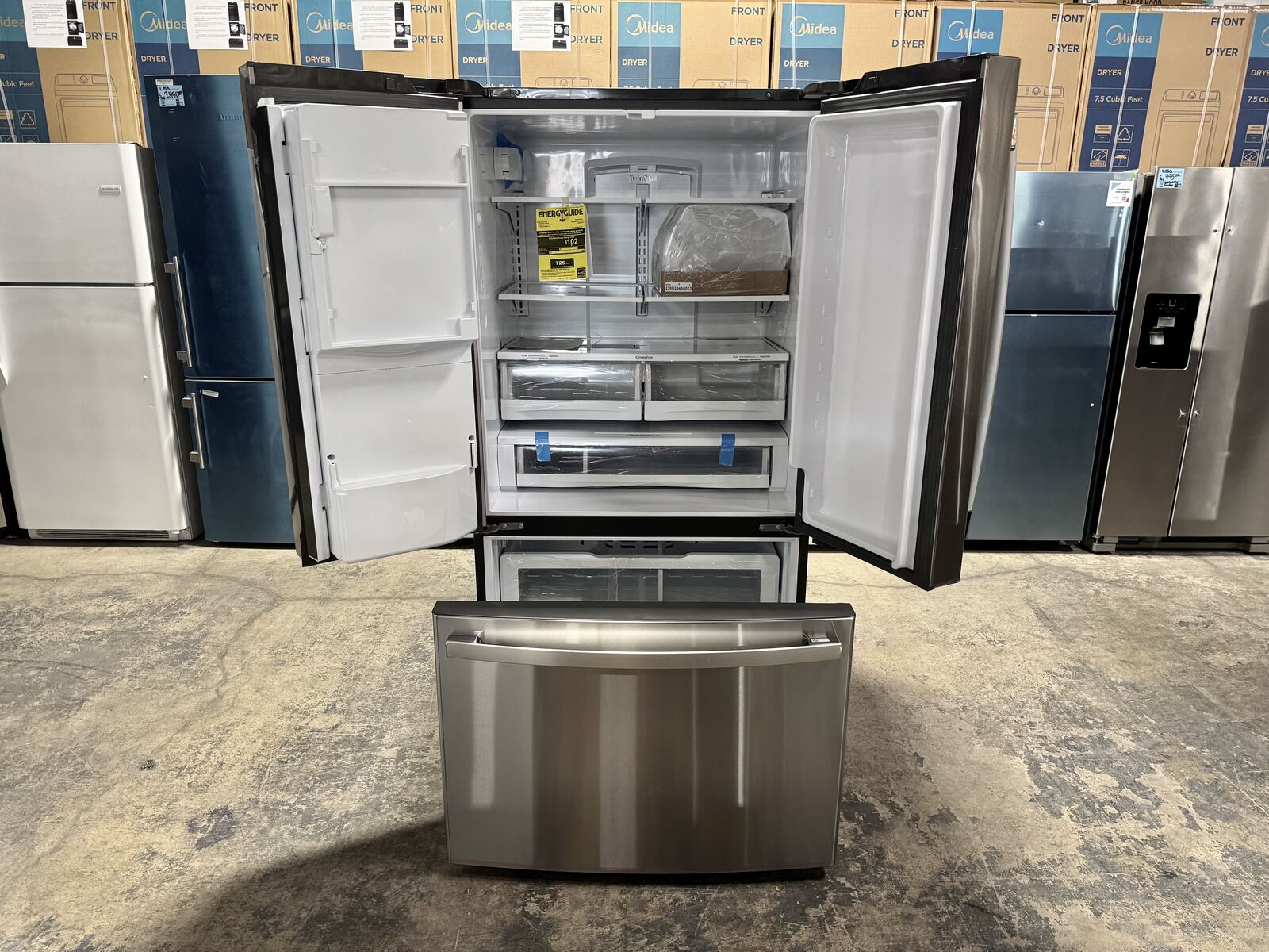 GE 36 INCH FRENCH DOOR REFRIGERATOR STAINLESS STEEL | Refrigerators ...