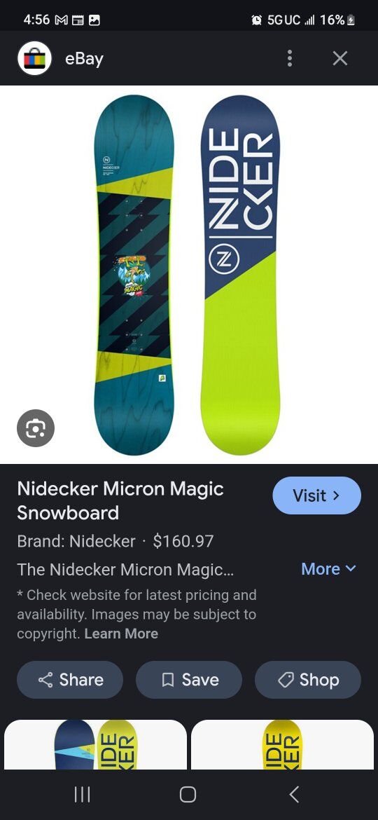 Nidecker Micron magic 100 kids board | Snowboards | KSL Classifieds