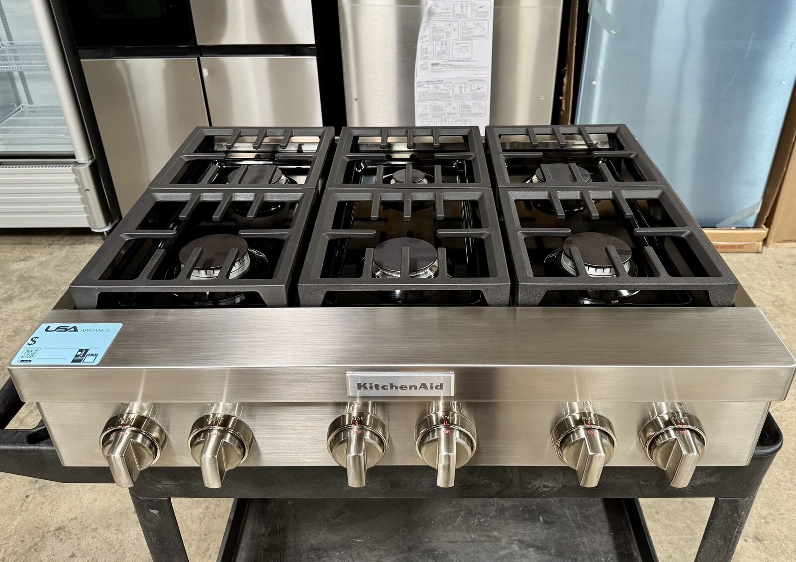 NEW KITCHENAID COMMERCIAL STYLE STAINLESS GAS RANGE | Stoves, Ranges ...