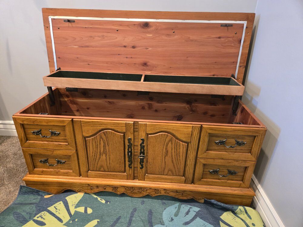 Powell Cedar Chest with Tapestry Padding | Other Furniture and ...