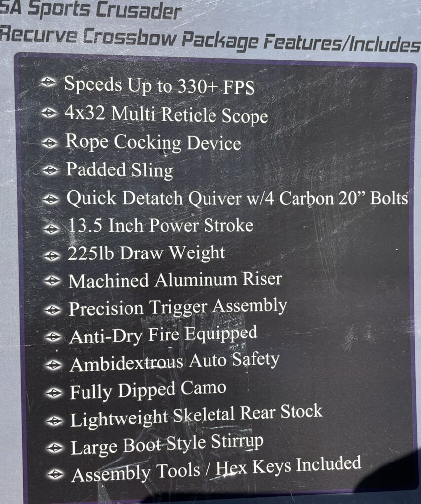SA Sports Crusader Crossbow | Archery Equipment | KSL Classifieds