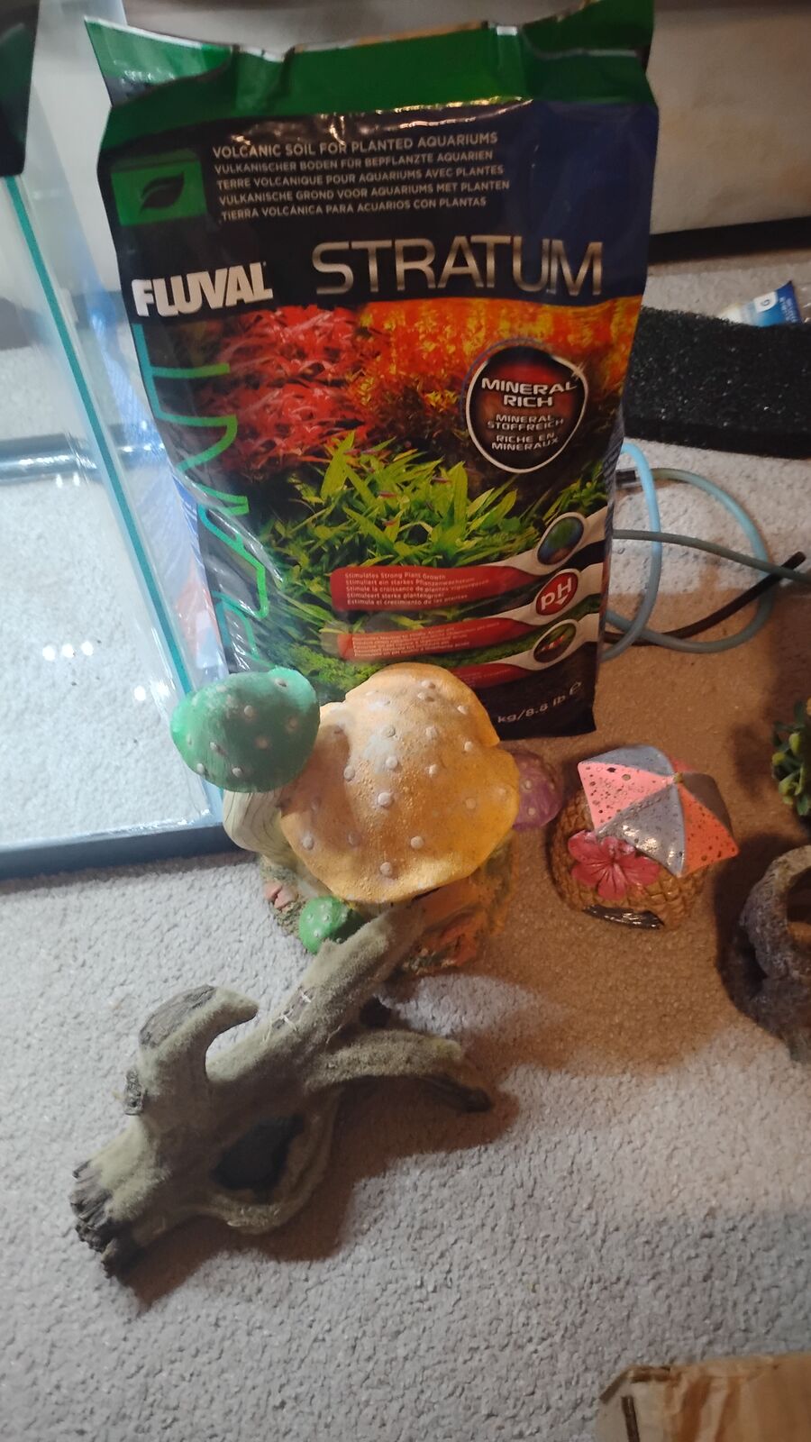 Used 20 Gallon Fish Tank with Supplies and NIB 20 gallon stand OBO ...