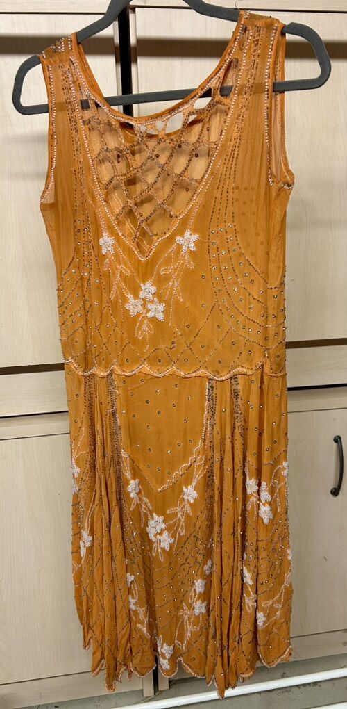 Antique Vintage 1920's Beaded Flapper Dress Deco | Women's Clothing ...