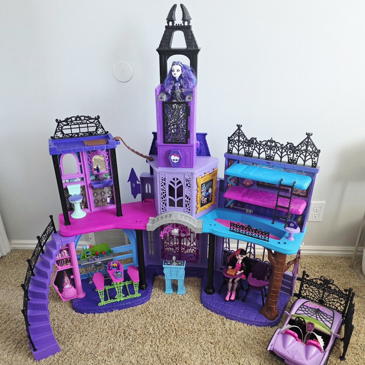 Monster High Haunted High School Dollhouse & Car | Dolls | KSL Classifieds