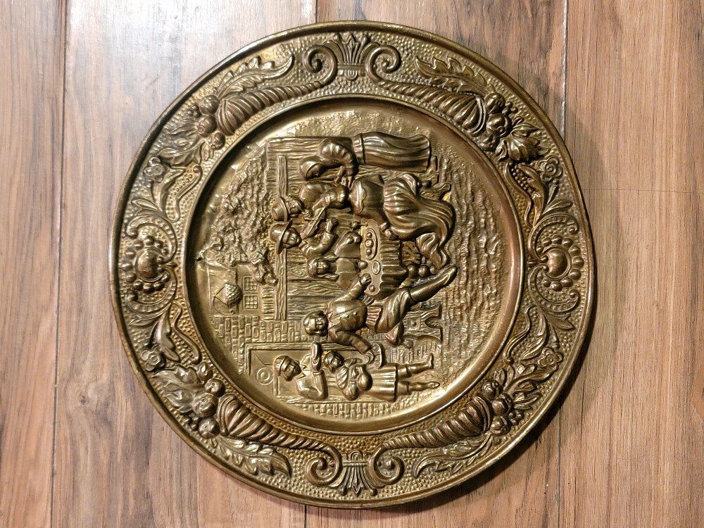 Vintage vintage English brass decorative plate | Collectibles | KSL ...